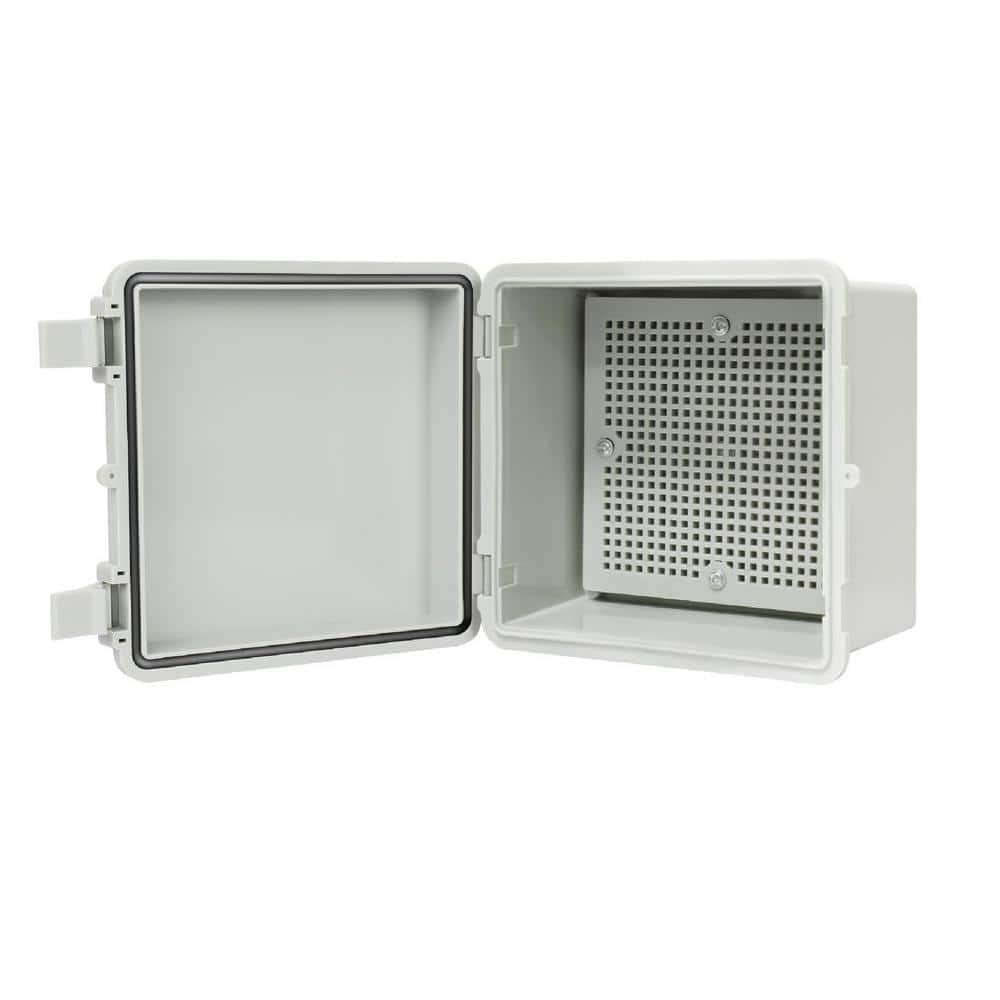 Vrbgify 5.9 in. x 5.9 in. x 3.5 in. Small Watertight Junction Box ABS ...