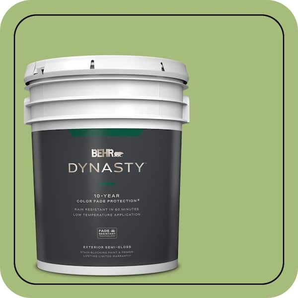 BEHR DYNASTY 5 gal. #P370-5 Lazy Caterpillar Semi-Gloss Enamel Exterior ...