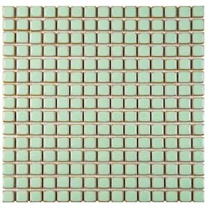 Merola Tile Hudson Edge Grey Eye 6 in. x 6 in. Porcelain Mosaic Take ...