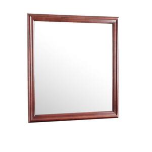 Modern 16 in. W. x 23.5 in. H Rectangular Wood Distressed White Framed ...