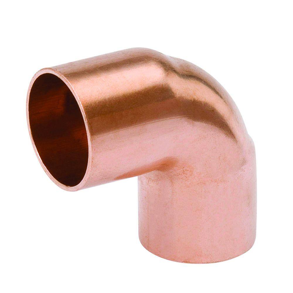 Streamline 2 in. Copper Pressure 90-degree Cup x Cup Elbow Fitting W ...