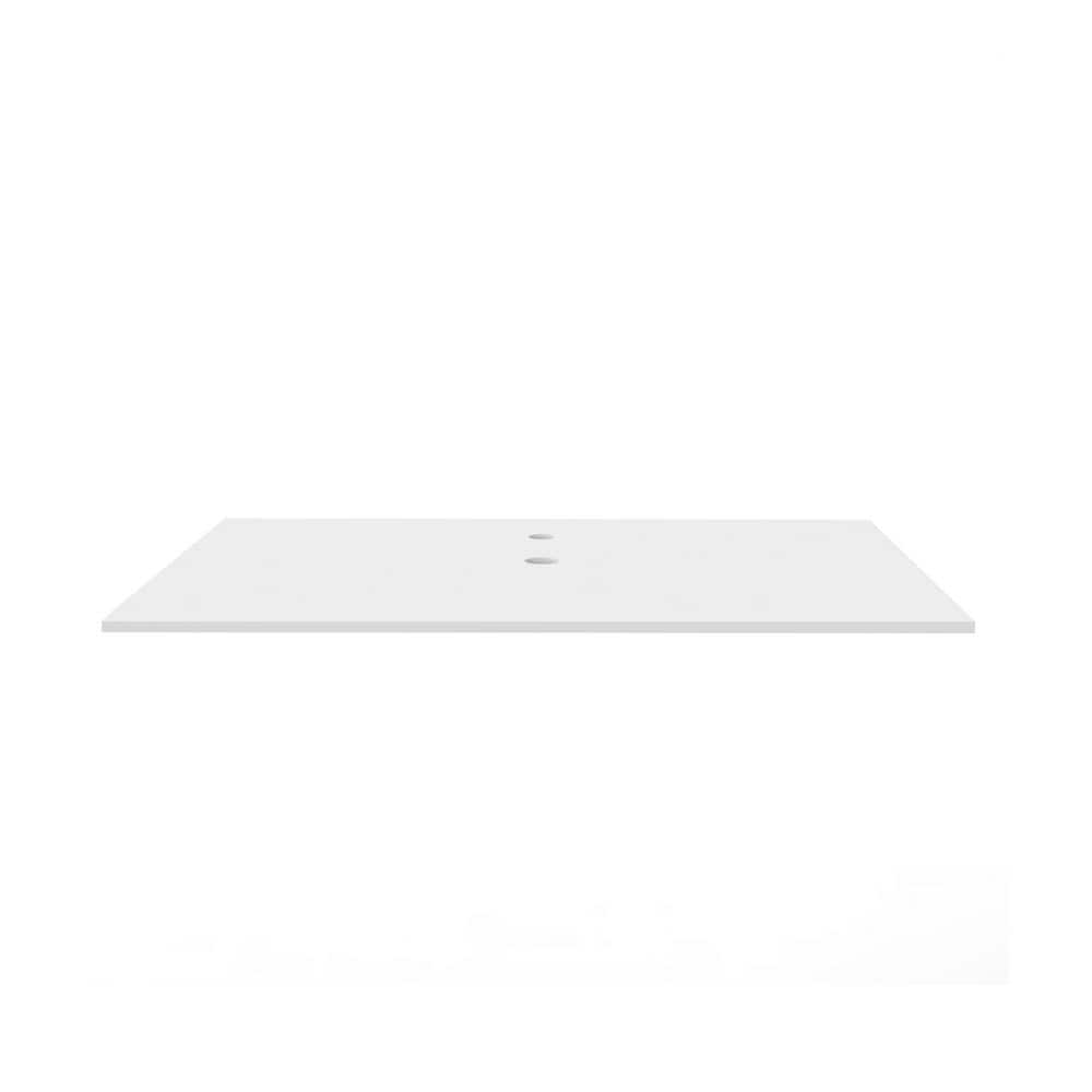 castellousa Solid Surface Rectangular Bathroom Countertop Shelf in White 30 in. CB-GM-4068-30-W ...