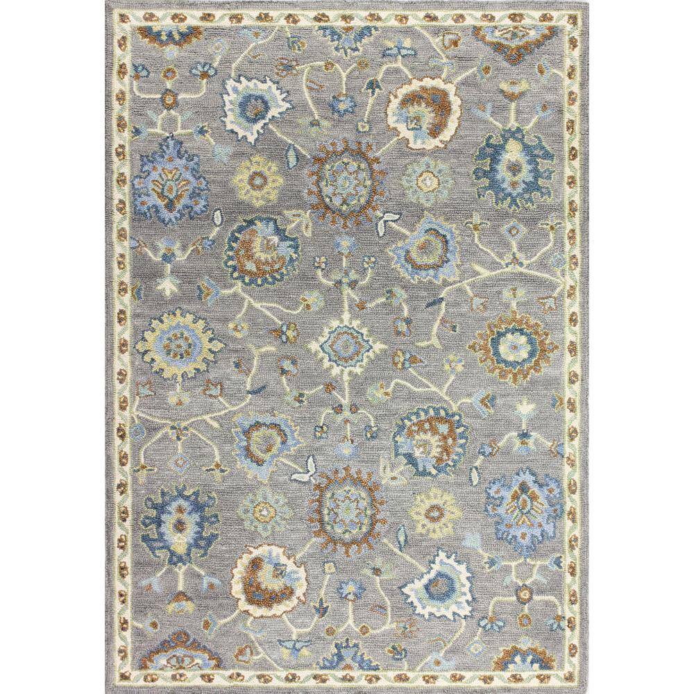 BASHIAN Valencia Grey 9 ft. x 12 ft. (8'6" x 11'6") Geometric ...