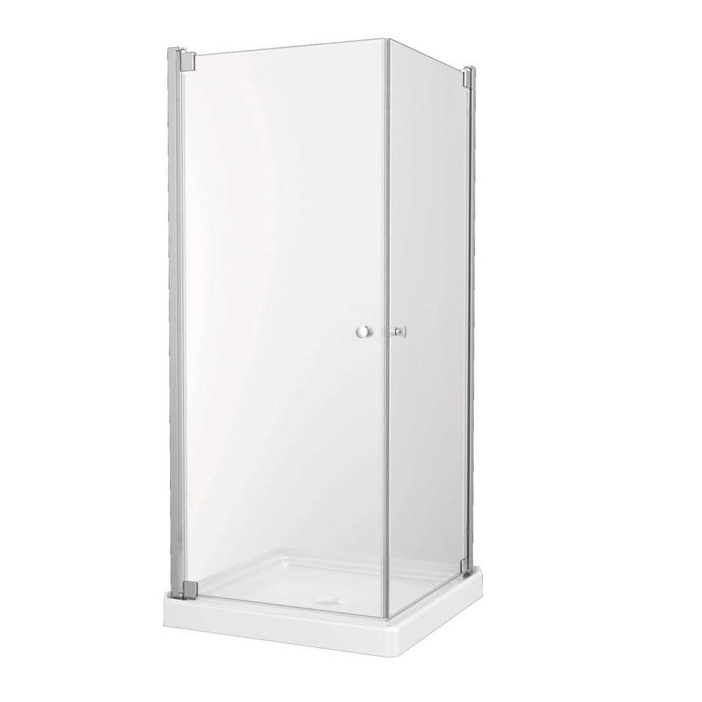 Delta Foundations 32 in. L x 32 in. H H W x 71 in. H Corner Shower Kit ...
