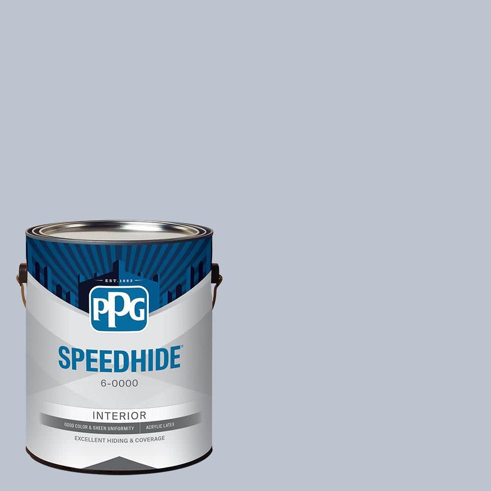 SPEEDHIDE 1 gal. PPG1041-4 Blue Dolphin Semi-Gloss Interior Paint ...