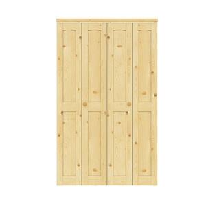 ARK DESIGN 36 in. x 80 in. Arch Panel 2-Lite Solid Core Unfinished Pine ...