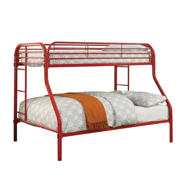William's Home Furnishing Opal Red Bunk Bed WI-BK931RD-TF - The Home Depot