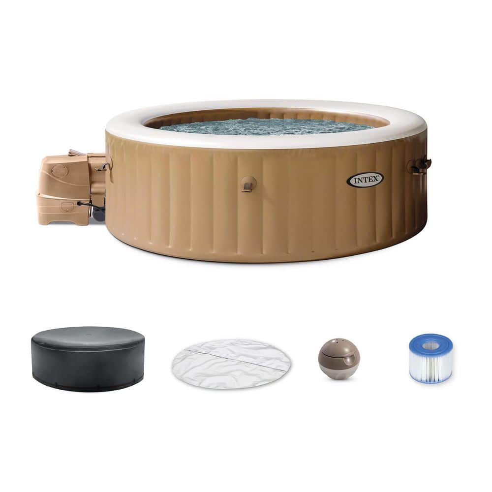 Intex PureSpa 6-Person 120-Jet Inflatable Hot Tub Spa Set 28427EP - The ...