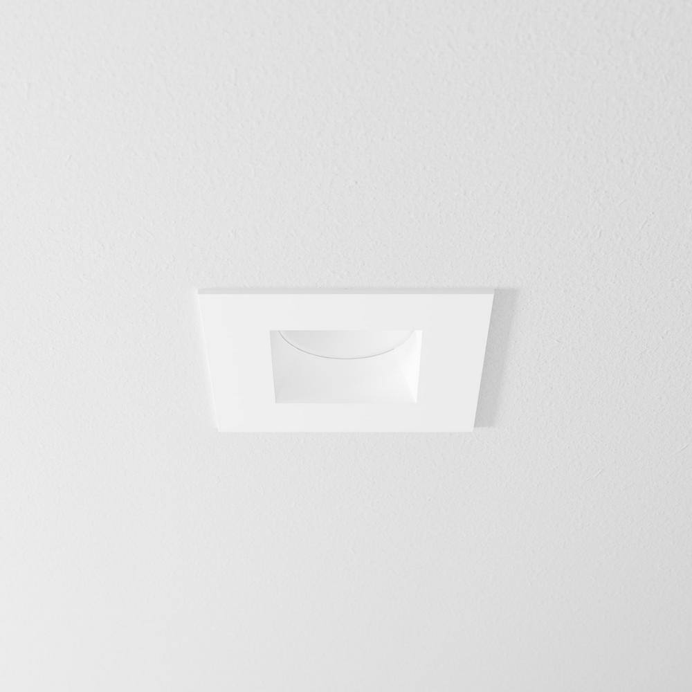 DMF LIGHTING 3 in. White Recessed Light Square Trim (24-Pack) H3TSSWHMC ...