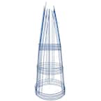 Gardener's Blue Ribbon 42 in. Heavy-Duty Blue Tomato Cage (5-Pack ...