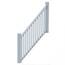RDI Original Rail 6 ft. x 36 in. White Vinyl Square Baluster H-Level ...