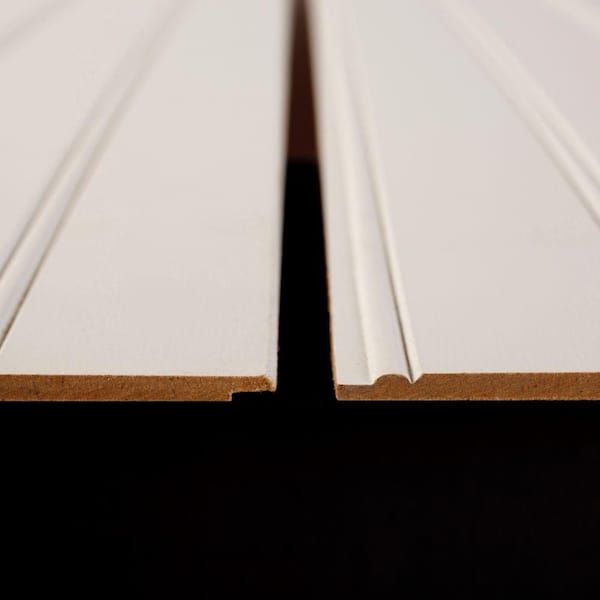 316 In X 4 Ft X 8 Ft White Mdf Truebead Wainscot Panel