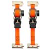 CargoSmart 6 ft. Orange Retractable Ratchet Tie Down Strap for E-Track ...