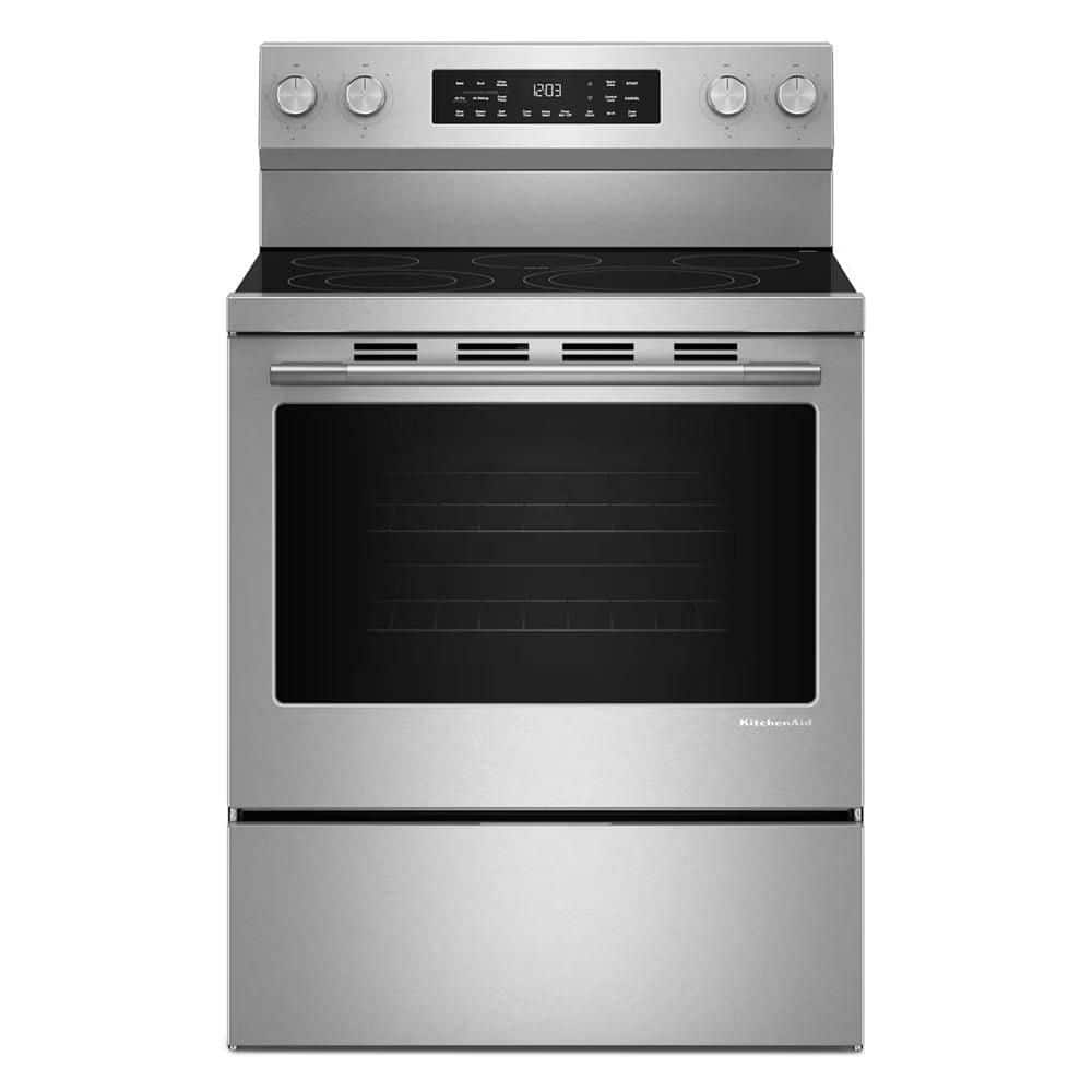 Free Standing Electric Kitchenaid Single Oven Stove Top