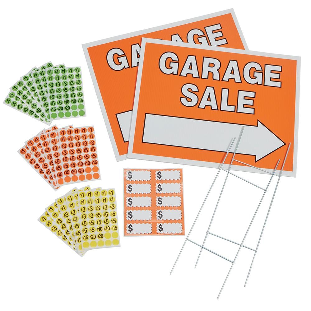 Everbilt Garage Sale Yard Sign Kit (614-Piece) 31600 - The Home Depot