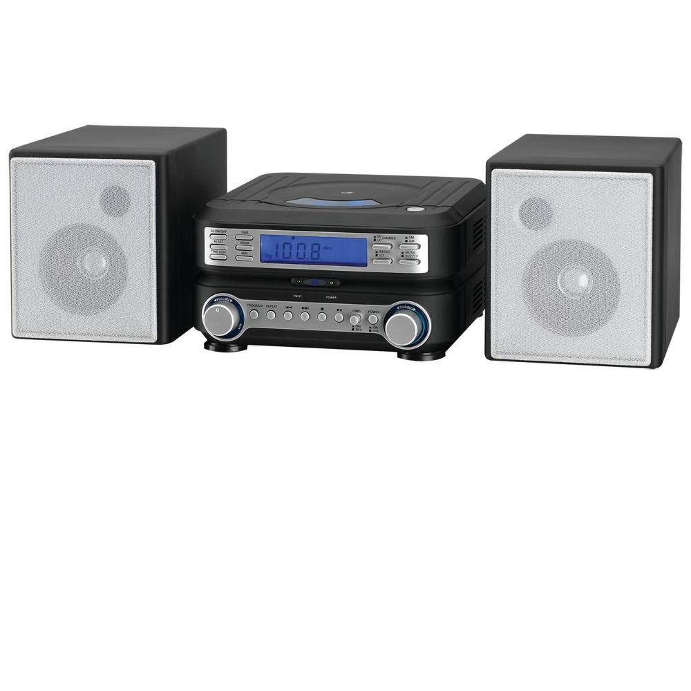 GPX AM/FM CD Home Music System-HC221B - The Home Depot