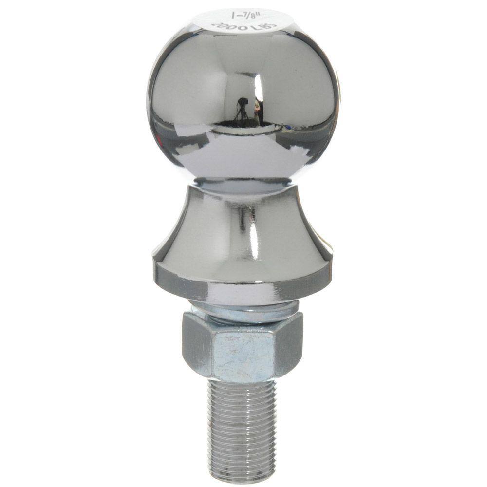 Keeper 1-7/8 in. x 1 in. x 2 in. Chrome Trailer Ball 05662 - The Home Depot