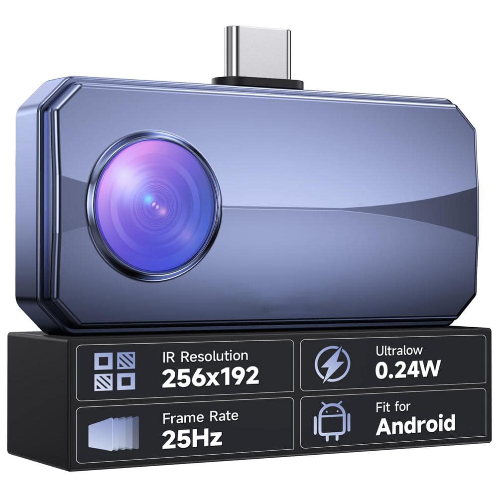 Vrbgify Analog Thermal Imaging Camera 256 x 192 IR Resolution for HVAC ...