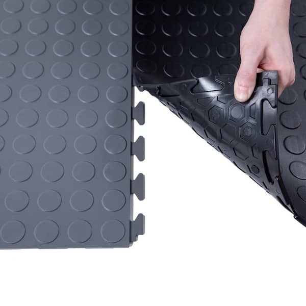 Reviews for FLOORINGINC Nitro Coin Fle x PVC Garage Floor Tiles, Black ...
