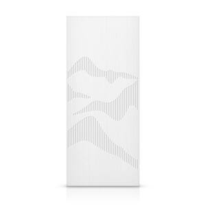 JELD-WEN 20 in. x 96 in. Madison White Painted Smooth Solid Core Molded ...