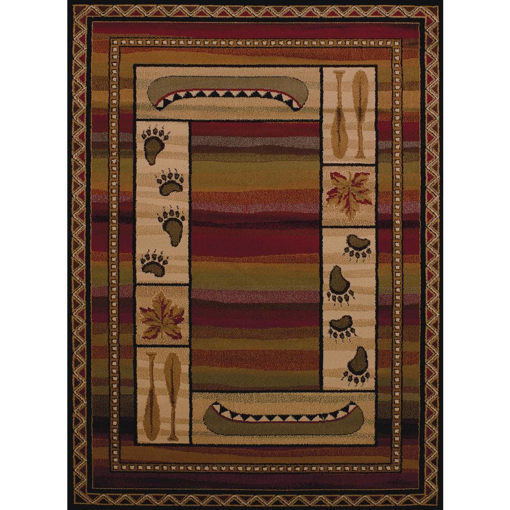 United Weavers Affinity Canoe Sunset Lodge 1 ft. 10 in. x 3 ft. Accent ...