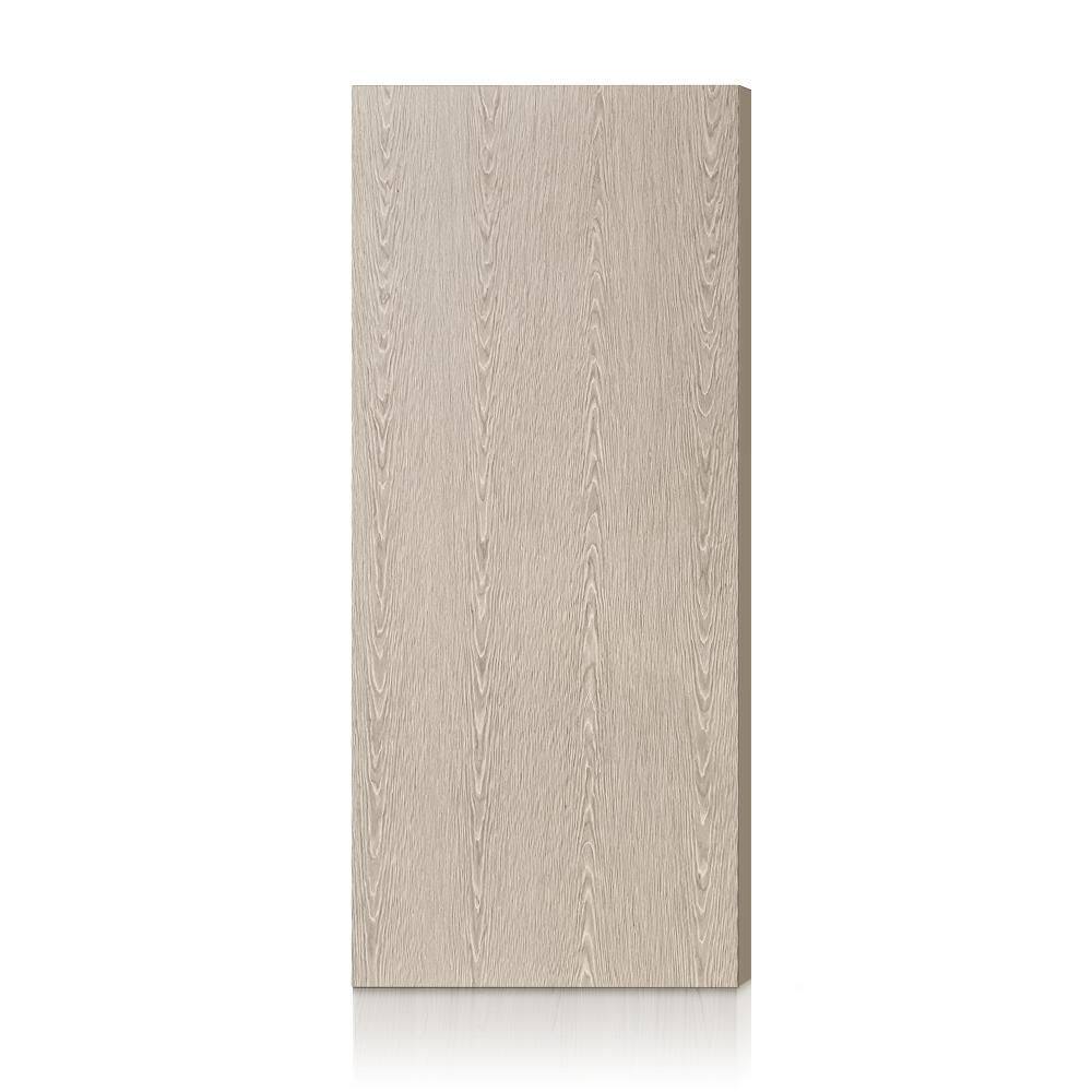 CALHOME 24 in. x 96 in. Oak Texture Flush Hollow Core Veneer Composite ...