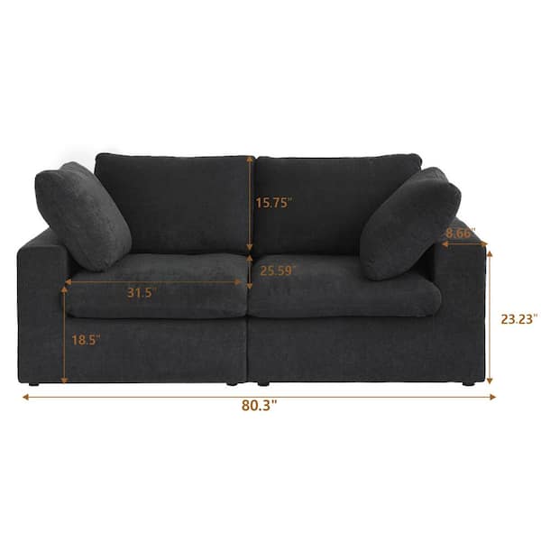 Black couch near me store