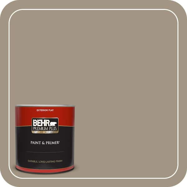 BEHR PREMIUM PLUS 1 qt. #ECC-43-2 Bridle Path Flat Exterior Paint ...