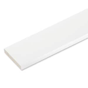 Veranda 3/4 in. x 5-1/2 in. x 16 ft. White Reversible PVC Trim ...