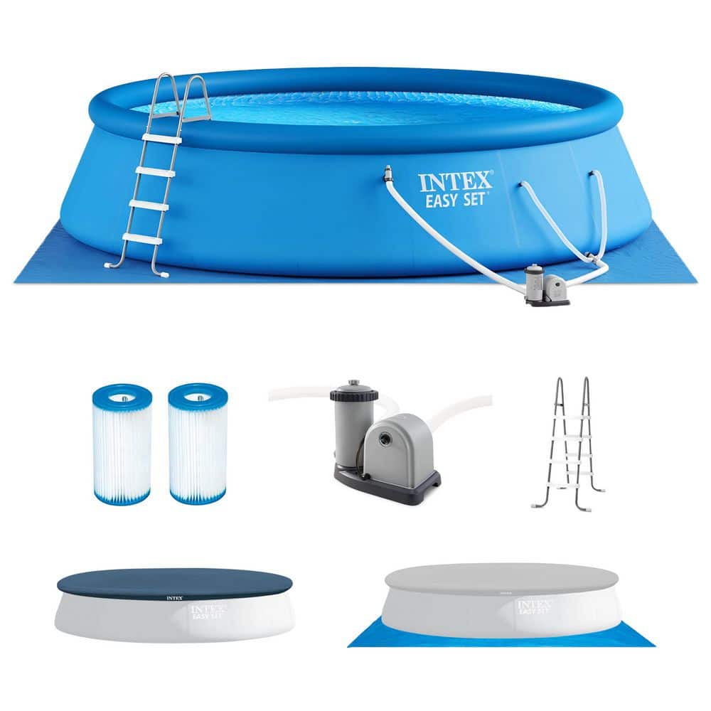 Reviews for Intex 18 ft. x 48 in. Round Shape Outdoor Above Ground ...