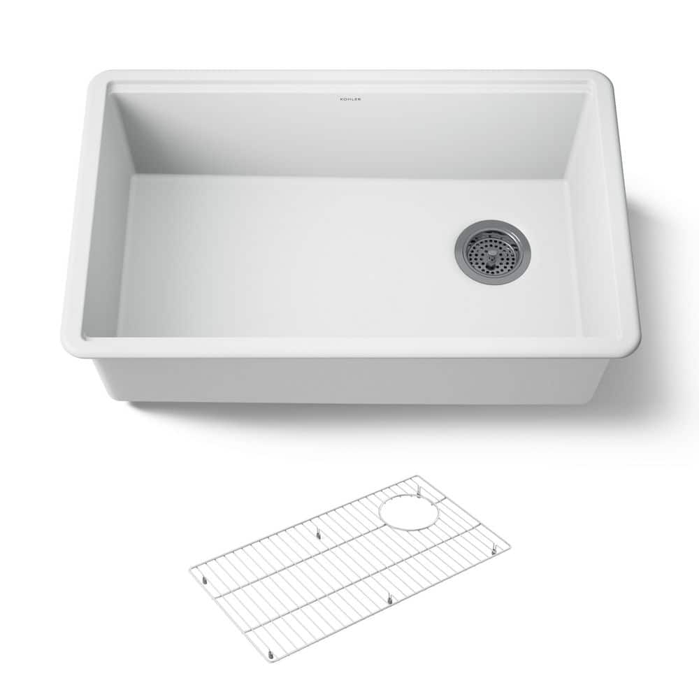 KOHLER Billings 29 in. Undermount Single-Bowl Kitchen Sink in Matte ...