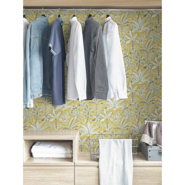 NuWallpaper Yellow Kapok Vinyl Peel and Stick Wallpaper NUS4005 - The ...