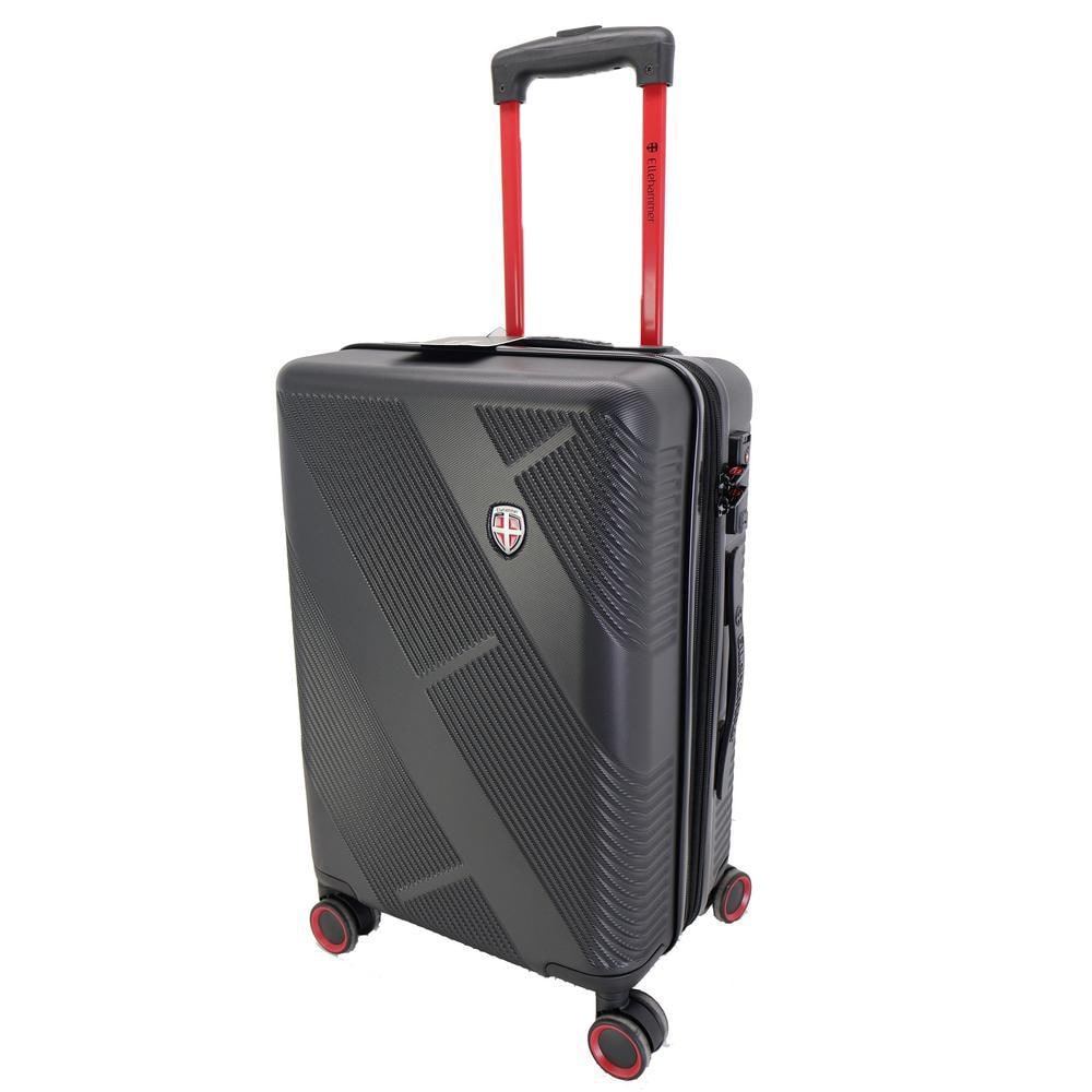Ellehammer Luggage, 20 in. Black, ABS Hard-Shell, Spinner，TSA Lock ...