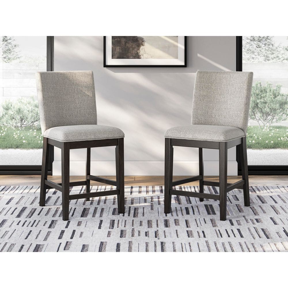Signature DESIGN BY ASHLEY Neymorton 40 in. H Gray/Dark Brown Full Back ...