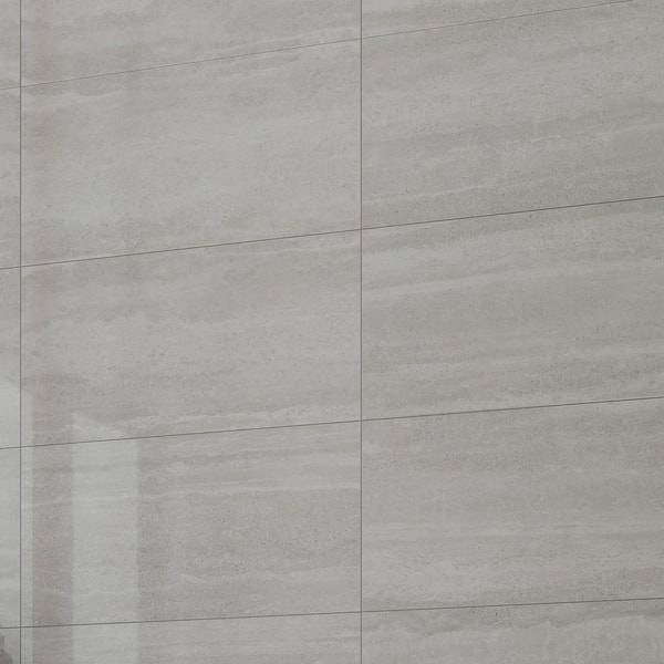 CRUZ BAY STUDIO Monument 4 in. x 6 in. Fawn Polished Porcelain Tile ...