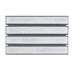 sunwings Stacked Green 6 in. x 6 in. Glossy Porcelain Floor and Wall ...