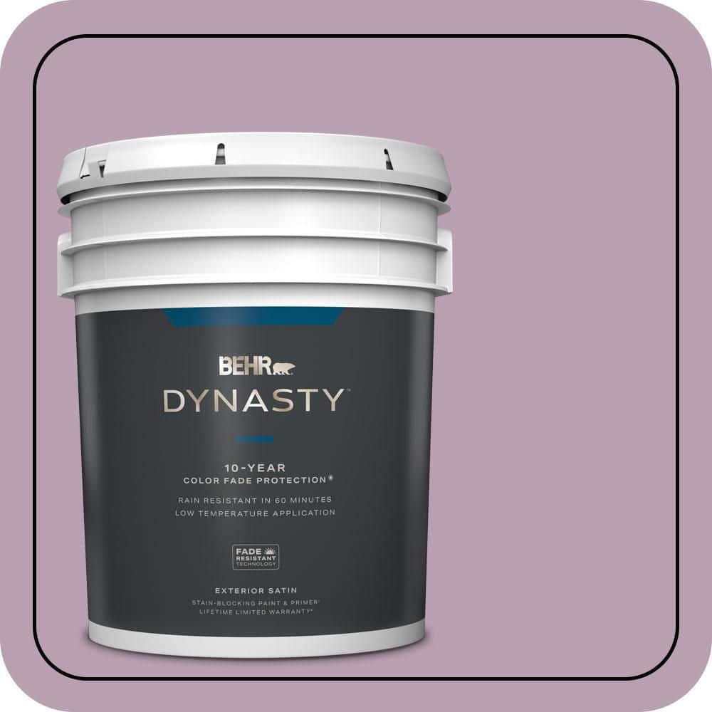BEHR DYNASTY 5 gal. #S110-4 Highland Thistle Satin Enamel Exterior ...