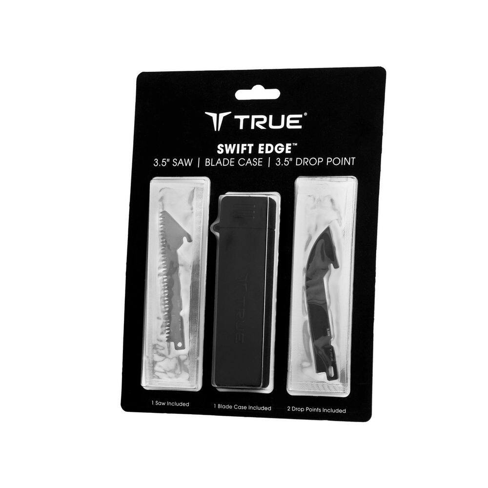 TRUE Swift Edge 3.5 in. Drop-Point and Saw Blade 3-Pieces TRU-FMK-1007 ...