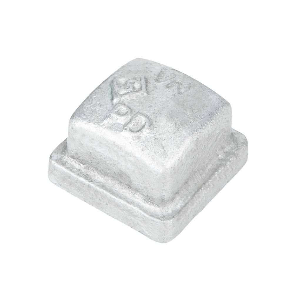 STZ 3/4 in. Galvanized Iron Square Cap PDG SQCA-34 - The Home Depot