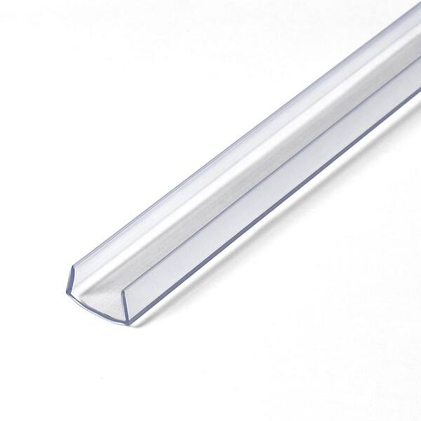 Outwater 1/4 in. D x 1/2 in. W x 72 in. L Clear Rigid PVC Plastic U ...