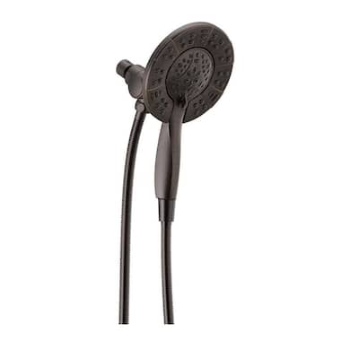Delta In2ition Two-in-One 5-Spray 6.8 in. Dual Wall Mount Fixed and ...