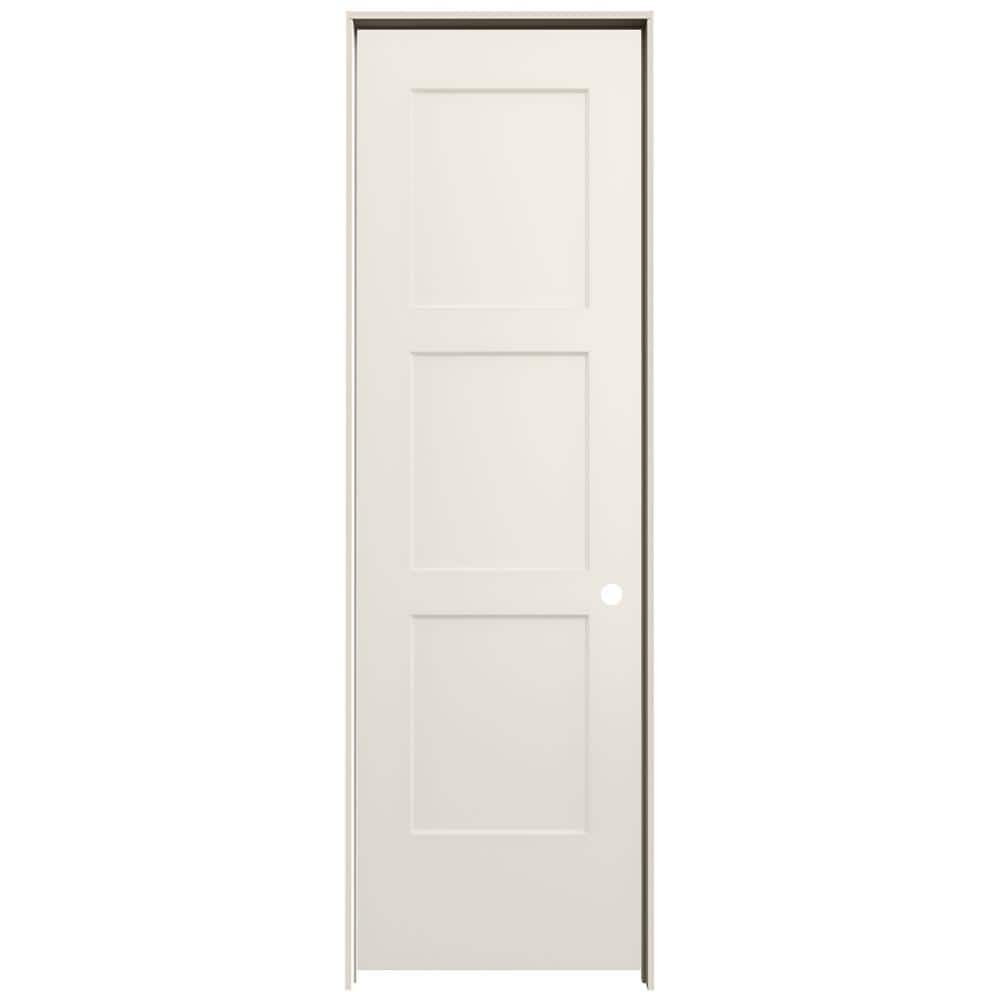 JELD-WEN 24 in. x 80 in. Birkdale Primed Left-Hand Smooth Hollow Core ...