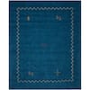 SAFAVIEH Himalaya Blue 9 ft. x 12 ft. Border Area Rug HIM583A-9 - The ...