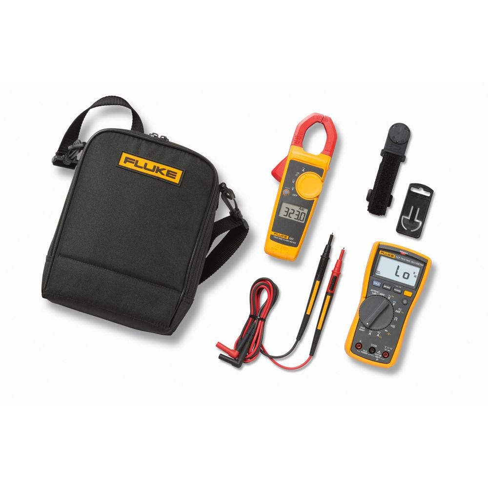 FLUKE 117/323 KIT True-Rms Combo, Multi-meter 10 Amp with Clamp Meter ...