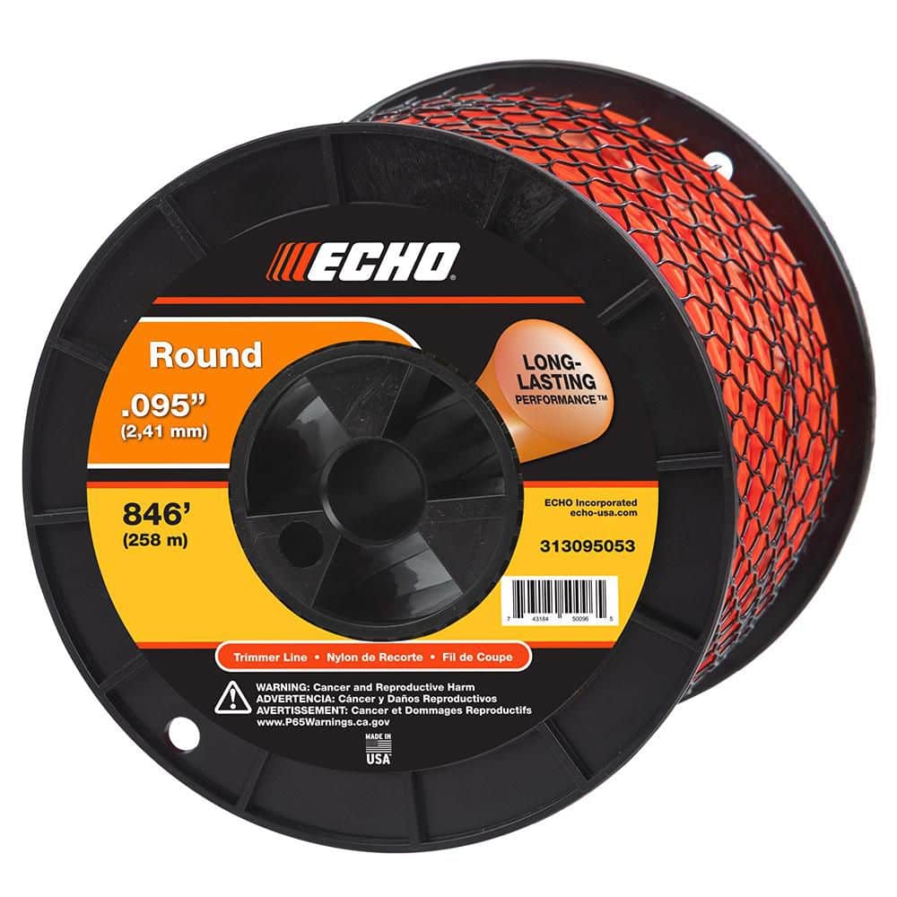 ECHO 0.095 in. x 846 ft. Medium Spool Round Trimmer Line 313095053 ...