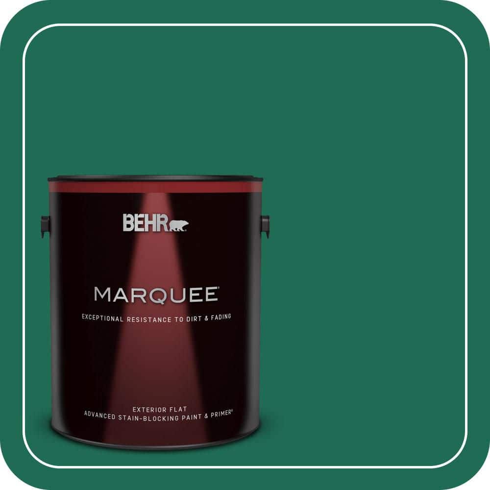 BEHR MARQUEE 1 gal. #P430-7 Sparkling Emerald Flat Exterior Paint ...