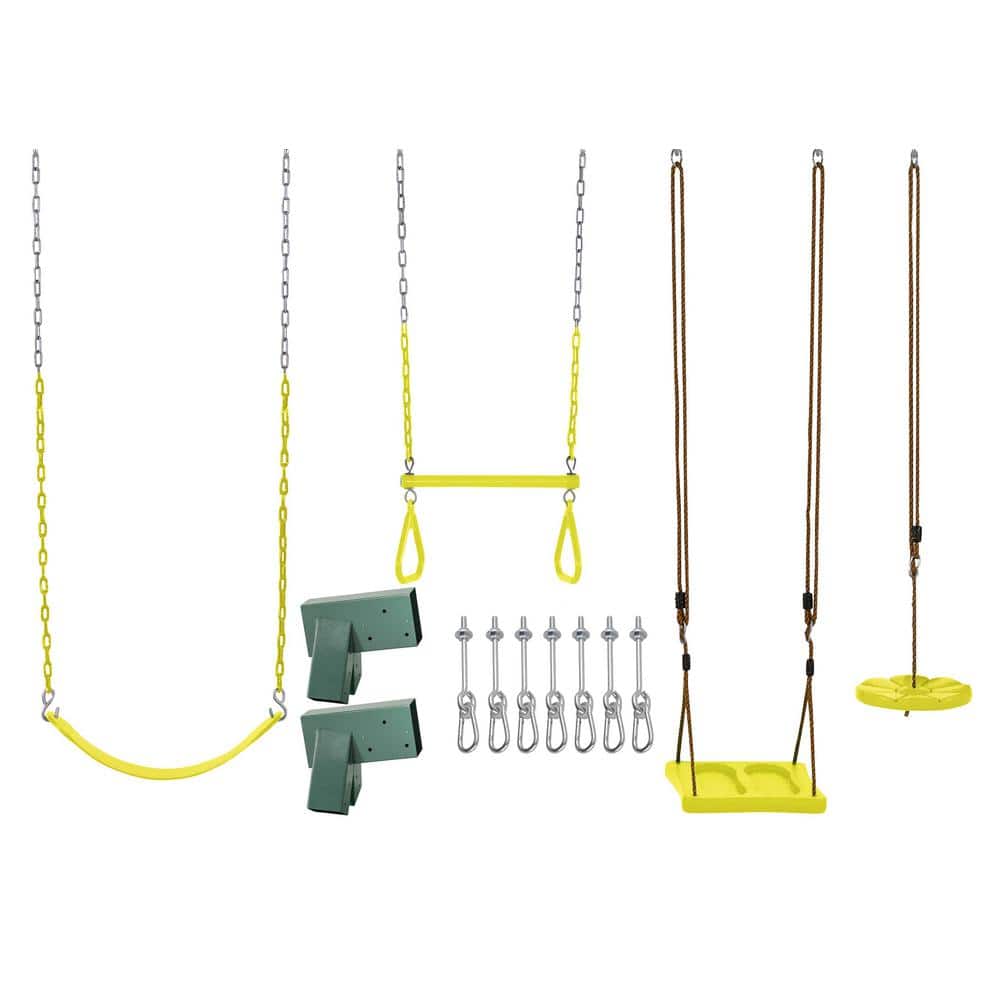 SWINGAN Machrus Swingan DIY Swing Set Kit With Belt, Disc and Standing ...