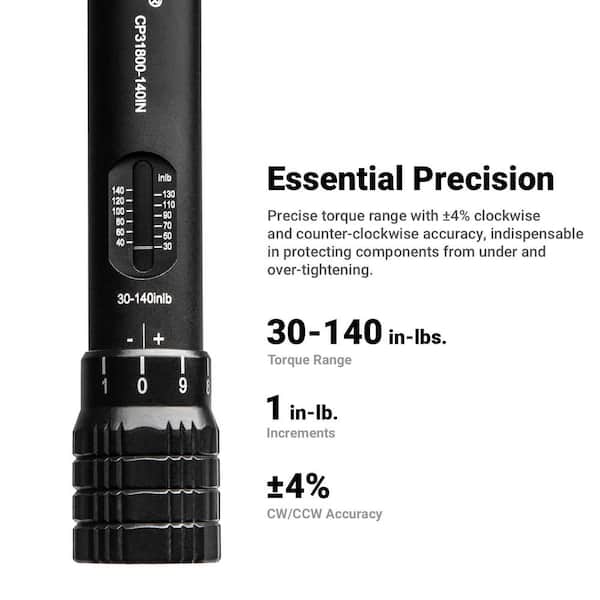 Capri Tools 1/4 in. Drive 3 to 16 Nm Mini Torque Wrench Set CP31800 ...
