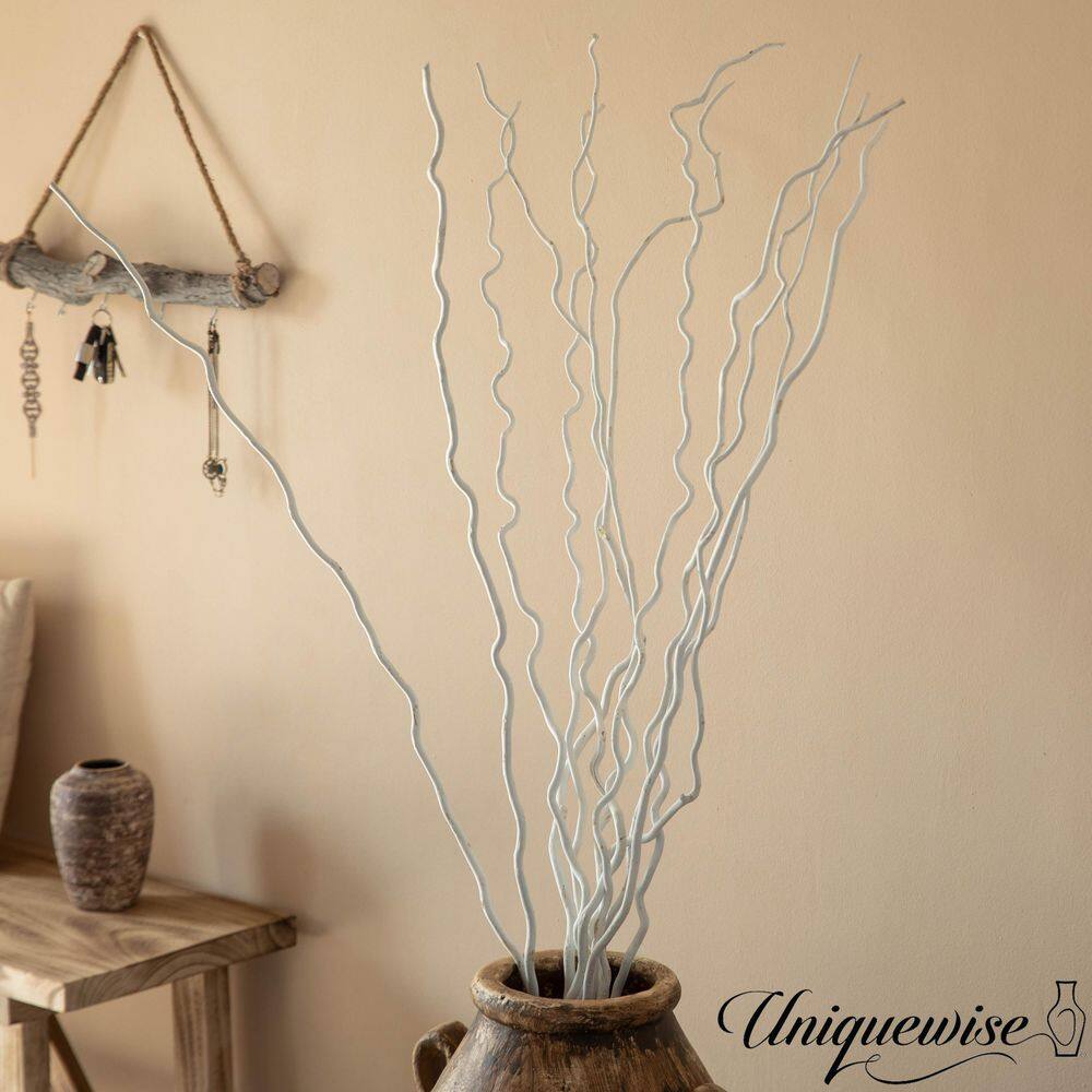 Uniquewise 12-Piece 59 in. Natural Dried Artificial Willow Twigs Ideal ...
