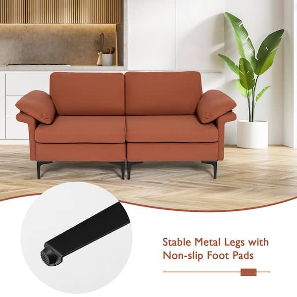 Rust loveseat store